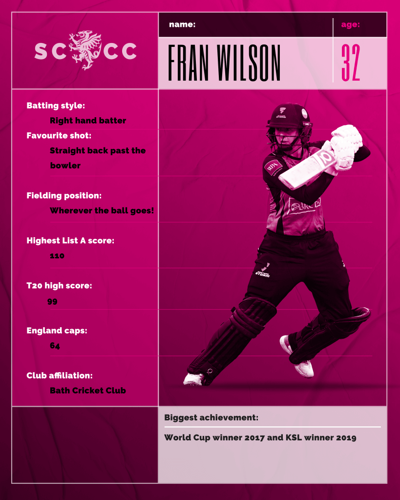Fran Wilson returns to Somerset - Somerset