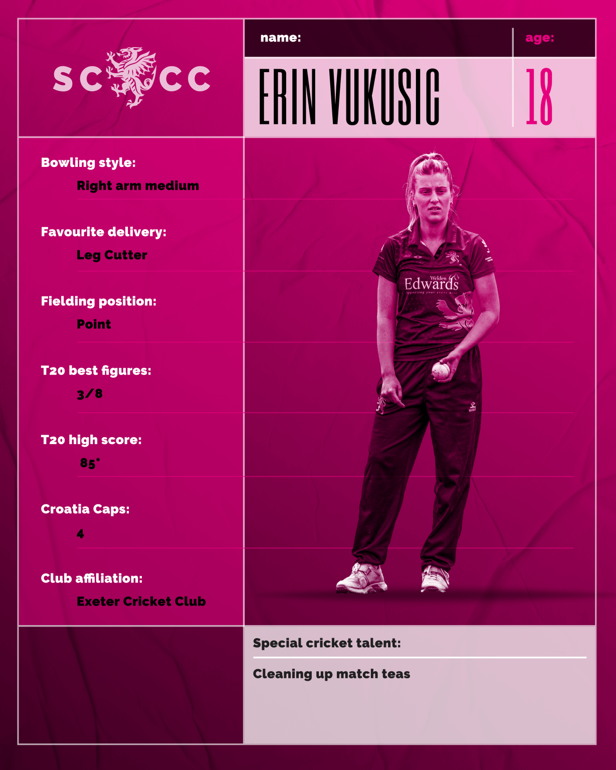 Erin Vukusic joins Somerset - Somerset