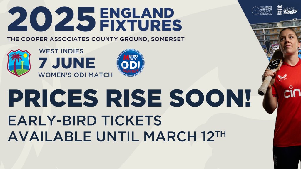 Only two weeks left to get ODI tickets from just £13 - Somerset
